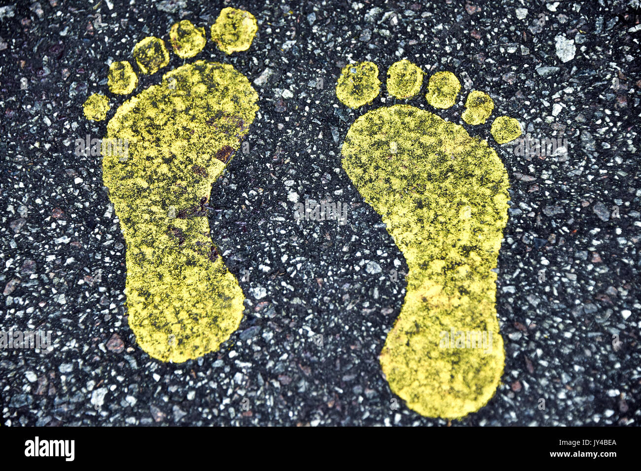 Pedestrian footprints hi-res stock photography and images - Alamy