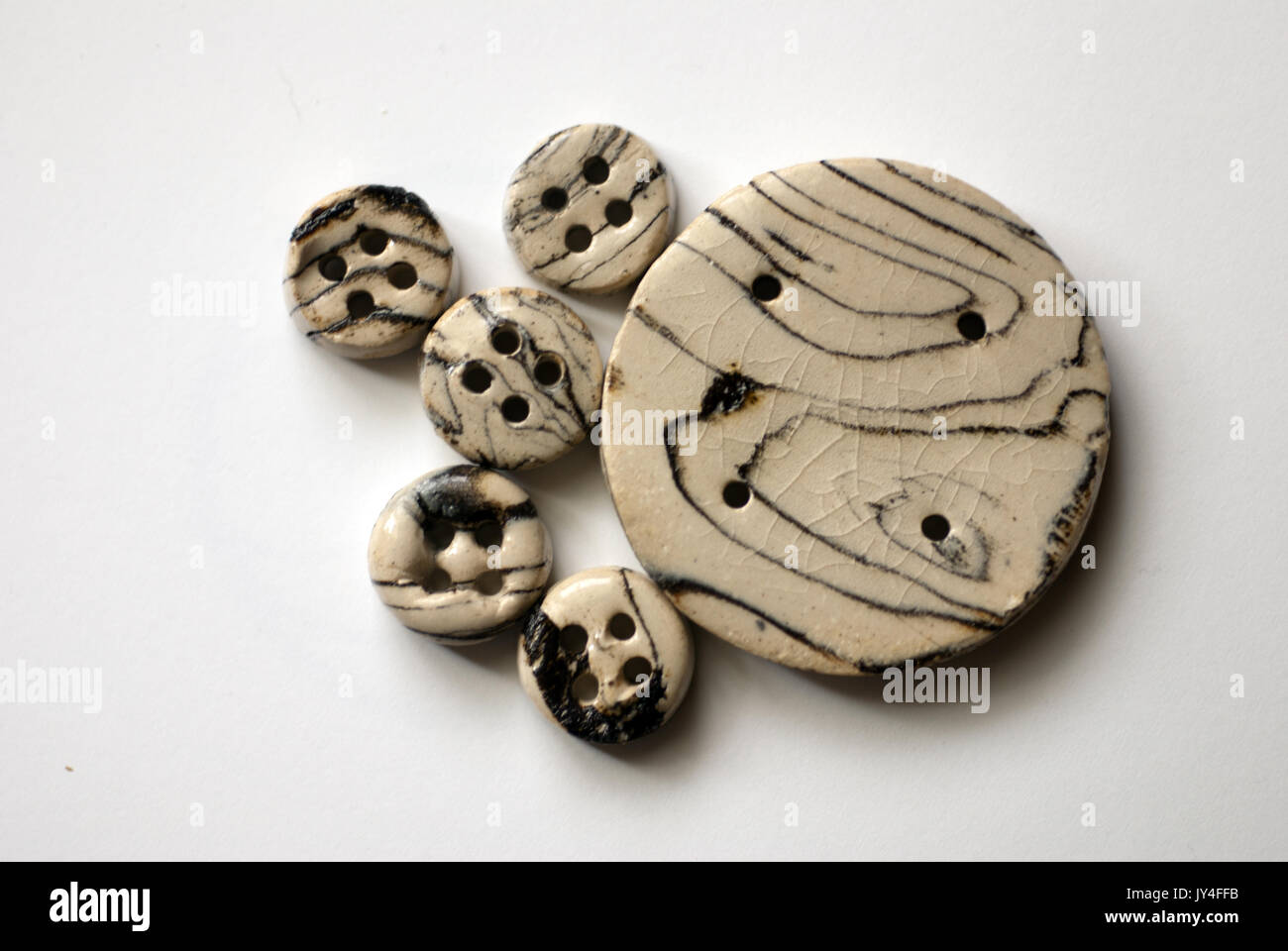 Collection of ceramic buttons Stock Photo - Alamy