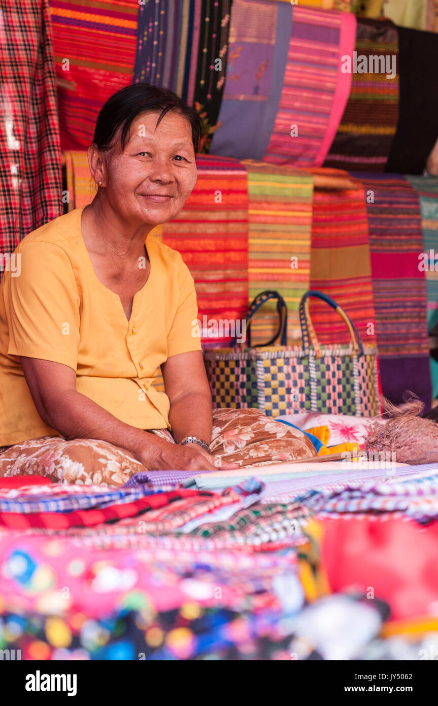 Longyi woman hi-res stock photography and images - Alamy