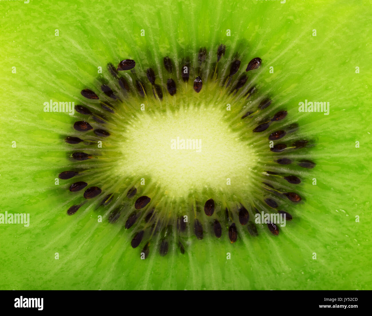 Close Up Kiwi Texture, Kiwi Fruit with macro lens. Center of ...