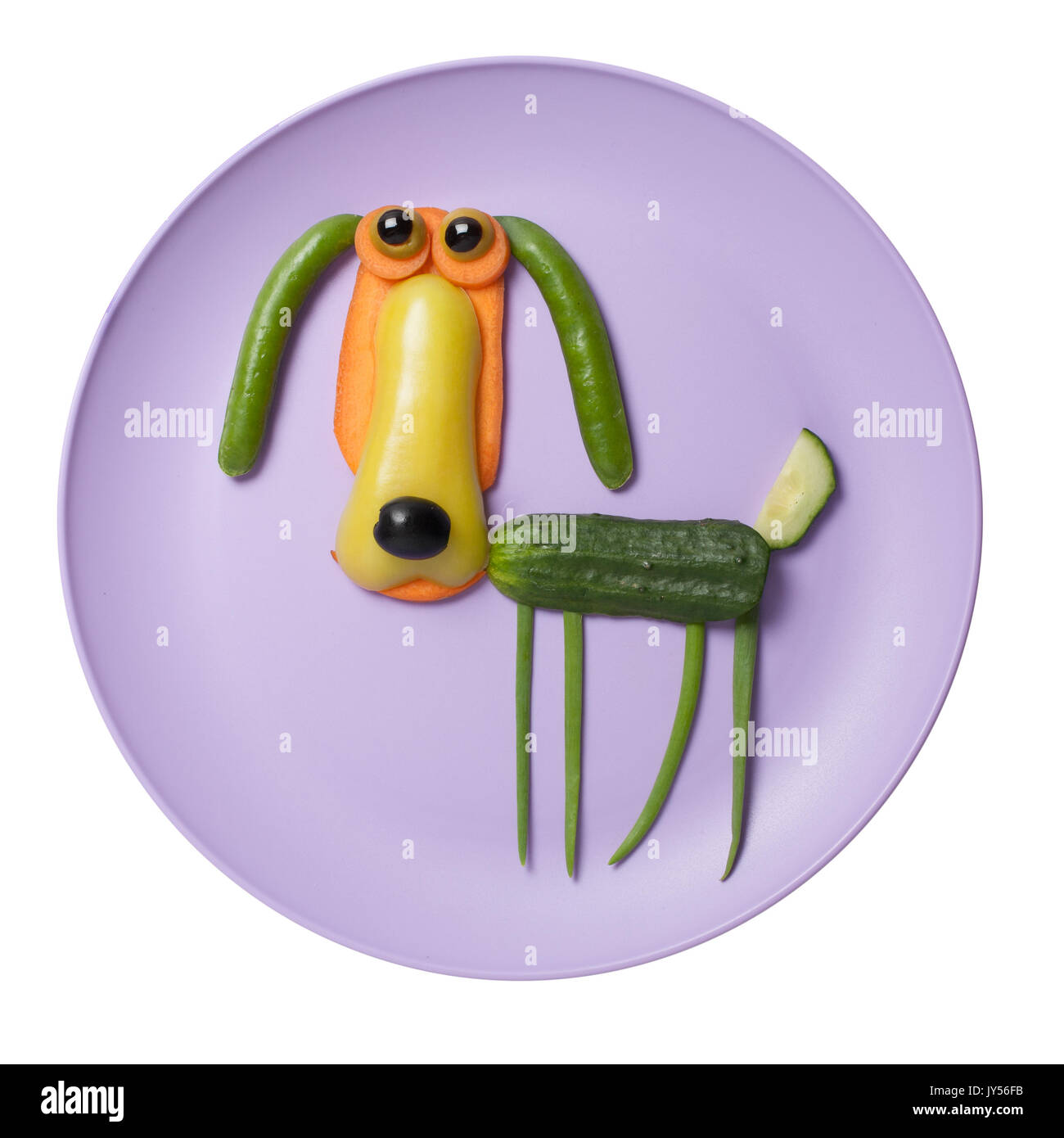 Top view raw dog Cut Out Stock Images & Pictures - Alamy