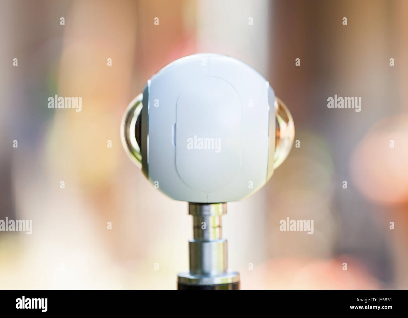 Close up picture of a 360 degree panoramic virtual tour camera outdoor ...