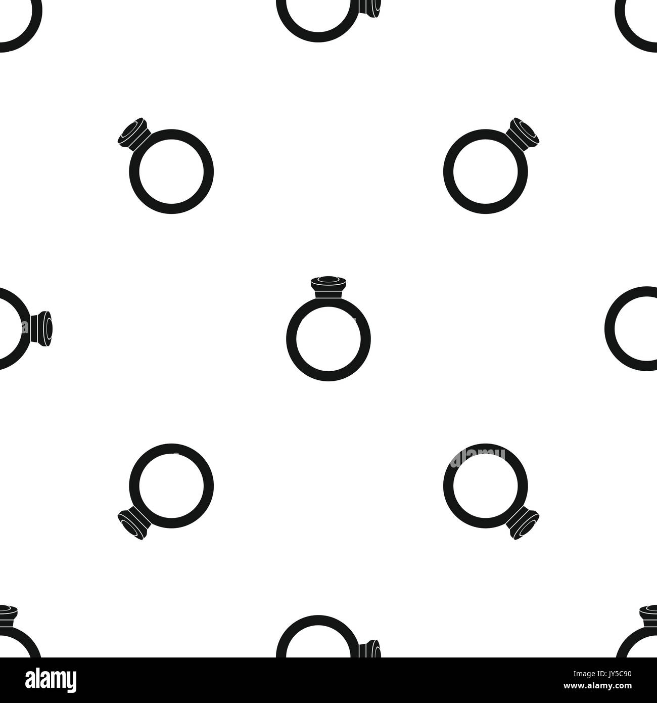 Ring Pattern Seamless Black Stock Vector Image And Art Alamy