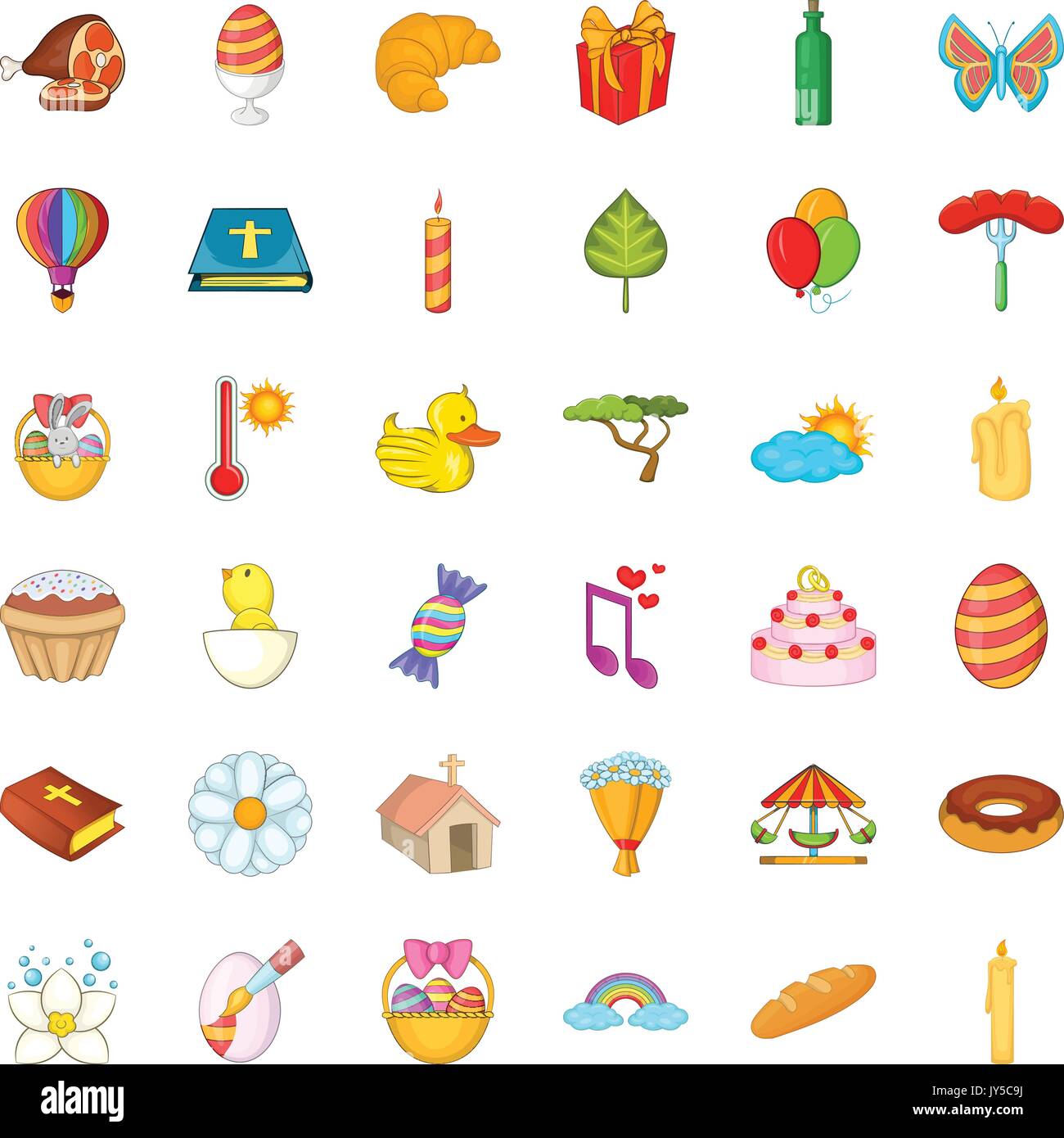 Good easter icons set, cartoon style Stock Vector Image & Art - Alamy