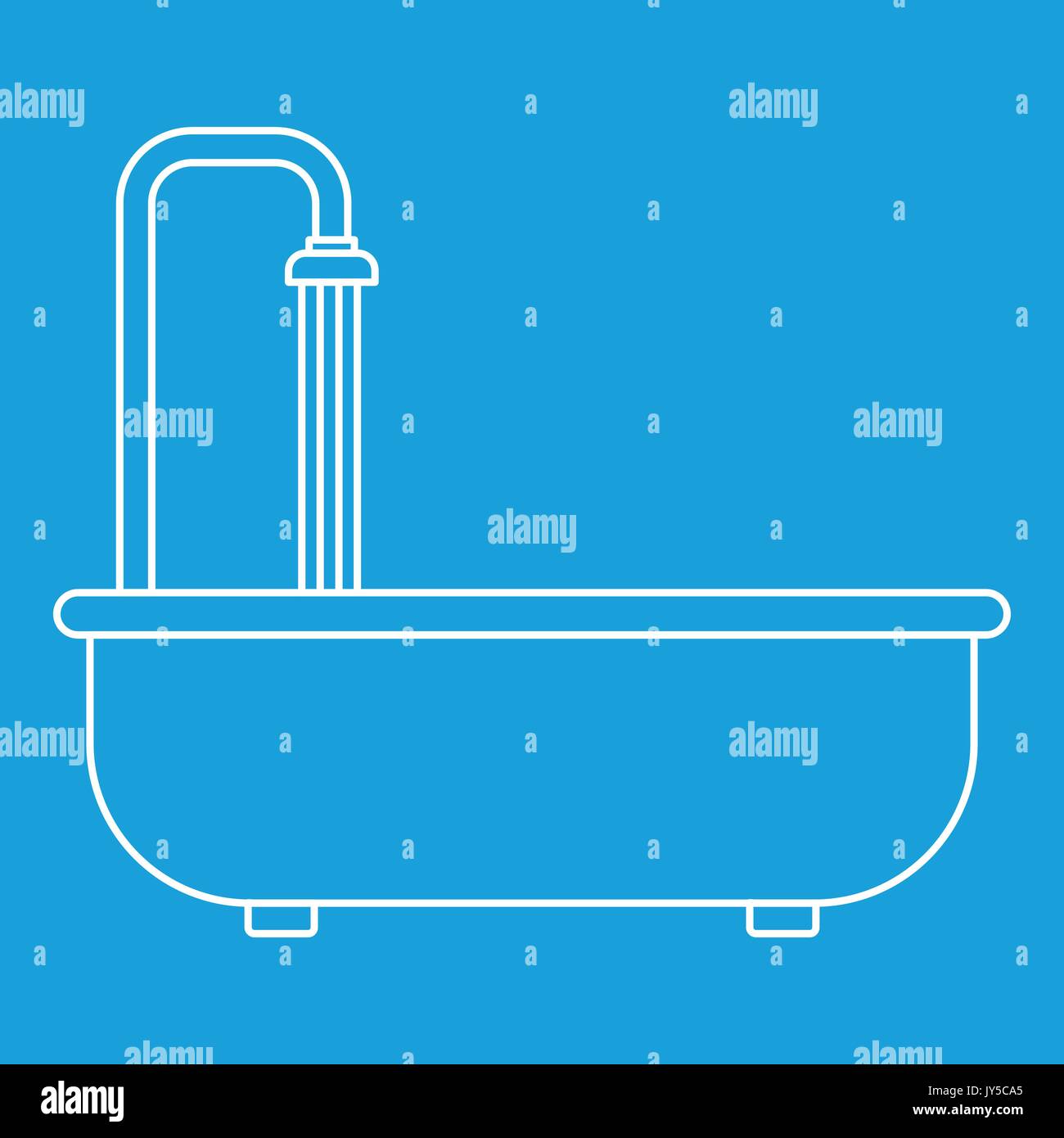 Bathroom icon, outline style Stock Vector Image & Art - Alamy