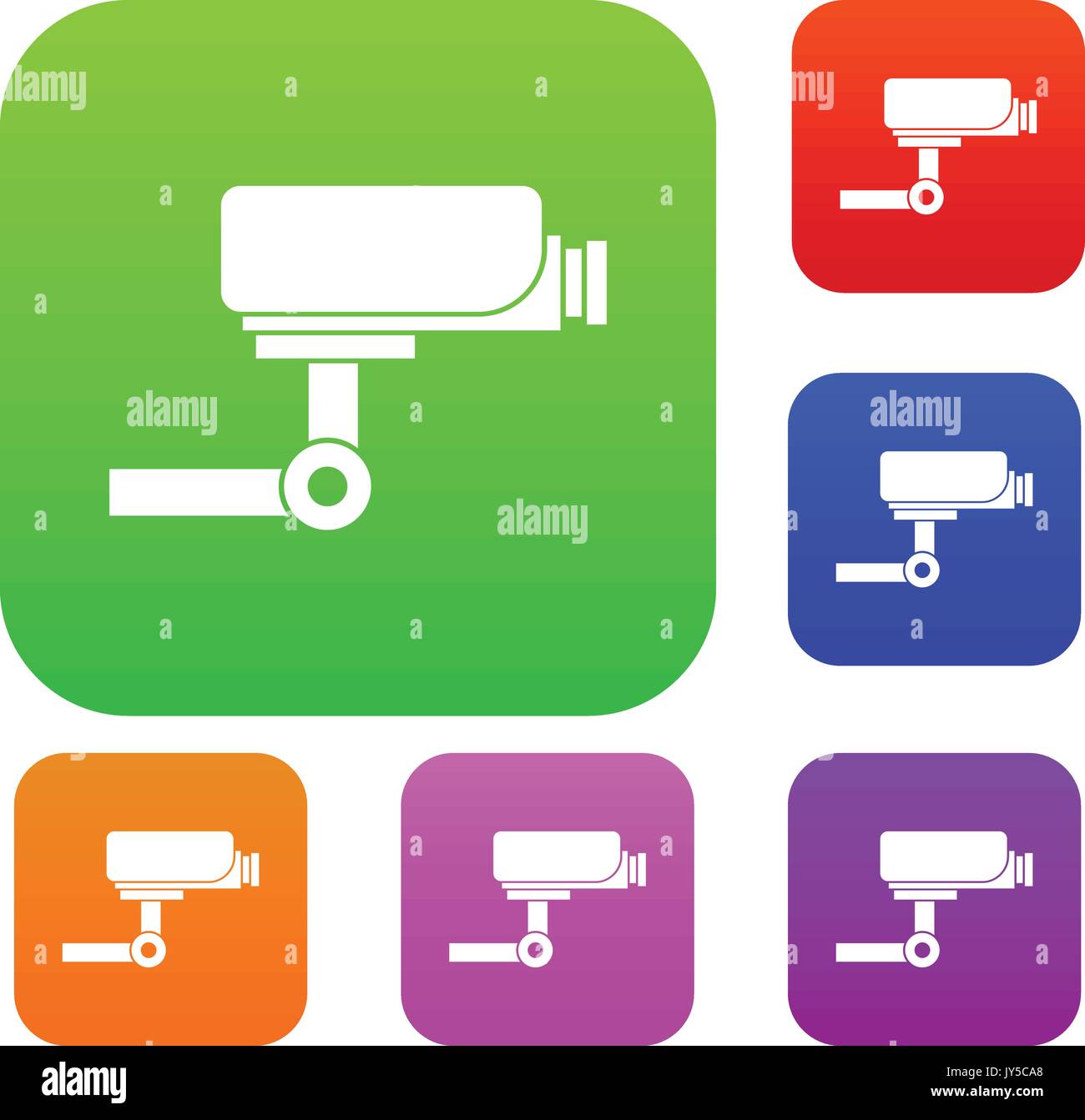 CCTV camera set collection Stock Vector Image & Art - Alamy