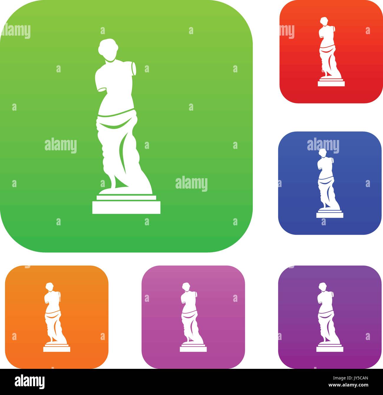 Ancient statue set collection Stock Vector Image & Art - Alamy
