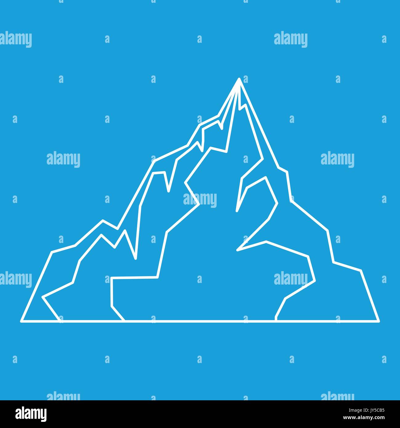 Iceberg icon, outline style Stock Vector Image & Art - Alamy