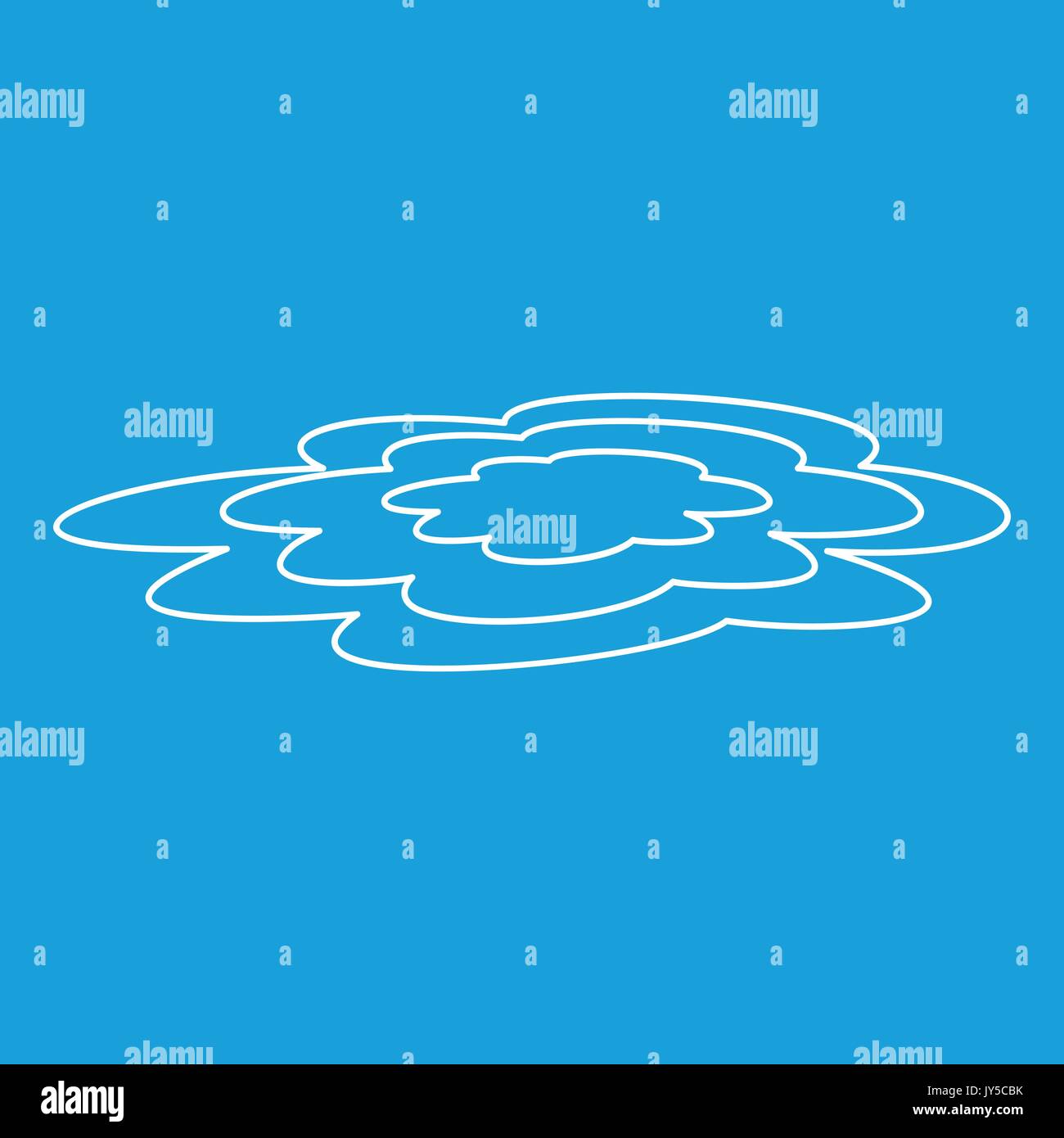 Water puddle icon, outline style Stock Vector Image & Art - Alamy