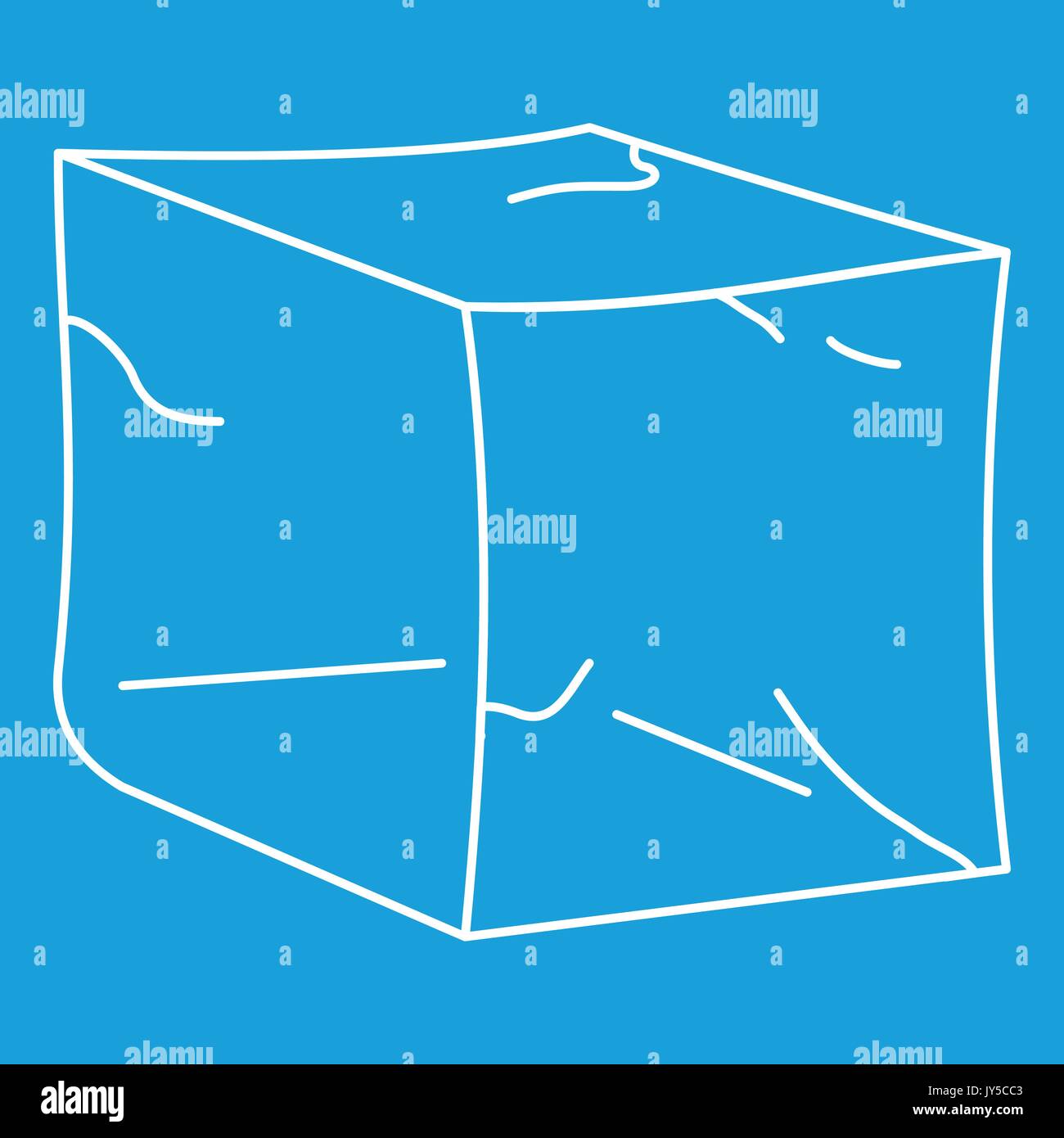 Ice icon, outline style Stock Vector Image & Art - Alamy