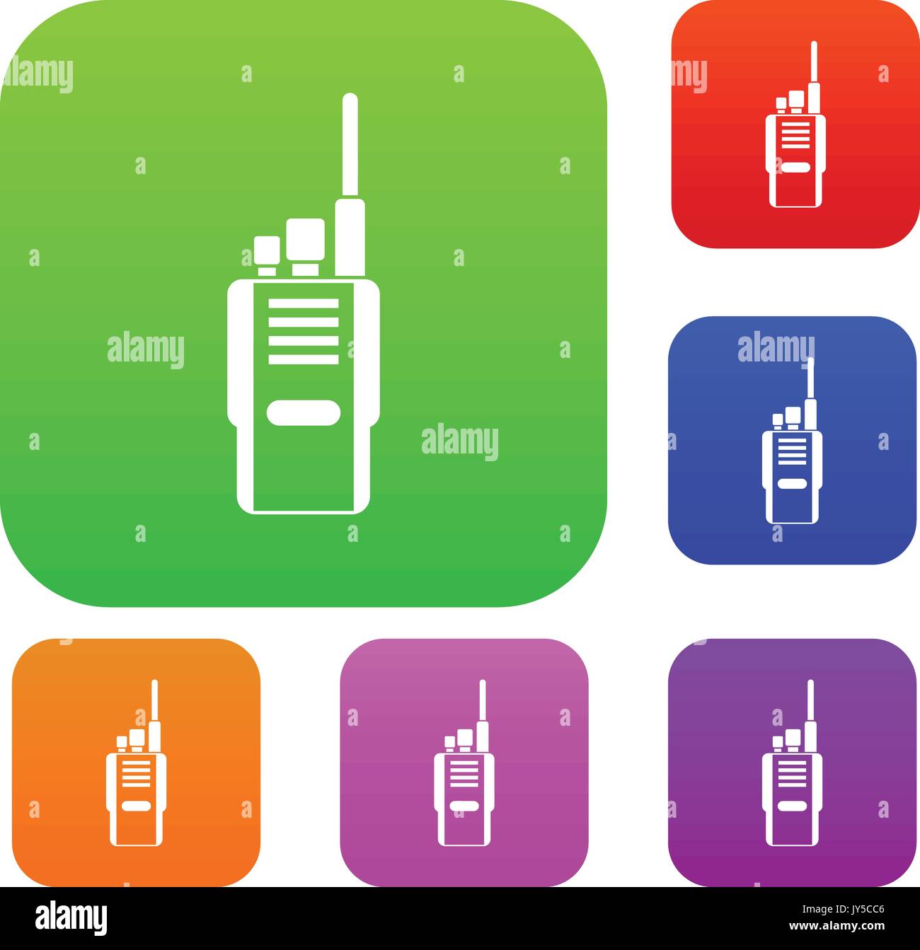 Radio set collection Stock Vector Image & Art - Alamy