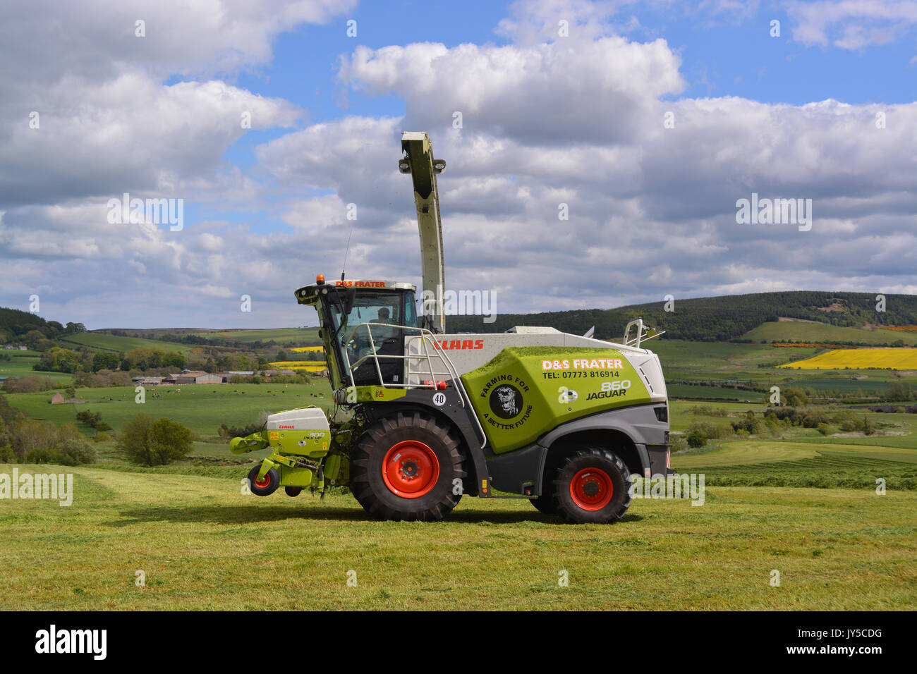 Claas Jaguar 860 Forage Harvester Stock Photo - Alamy