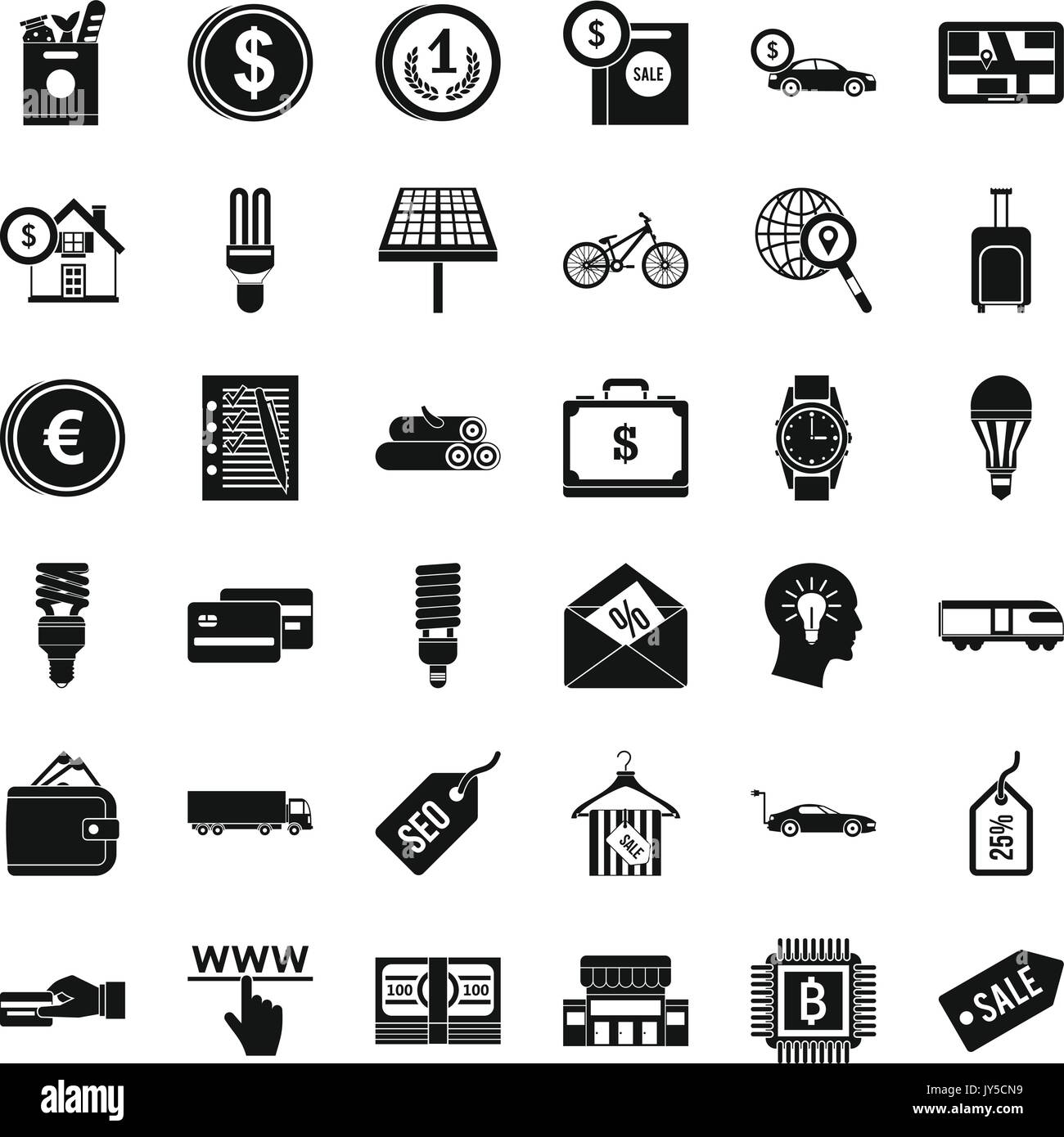 Good economy icons set, simple style Stock Vector Image & Art - Alamy