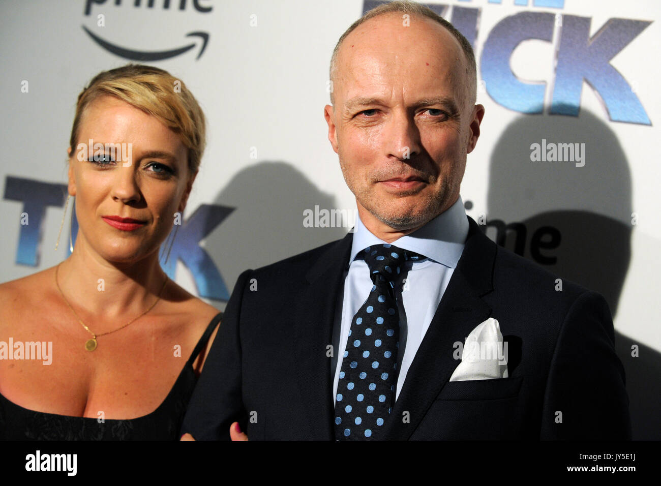 John Pirkis and guest attend 'The Tick' premiere at Village East Cinema ...