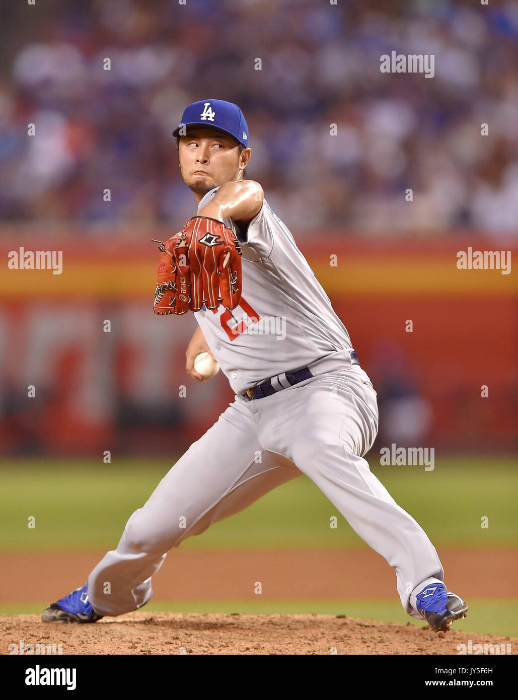 Phoenix, Arizona, USA. 10th Aug, 2017. Yu Darvish (Dodgers) MLB ...