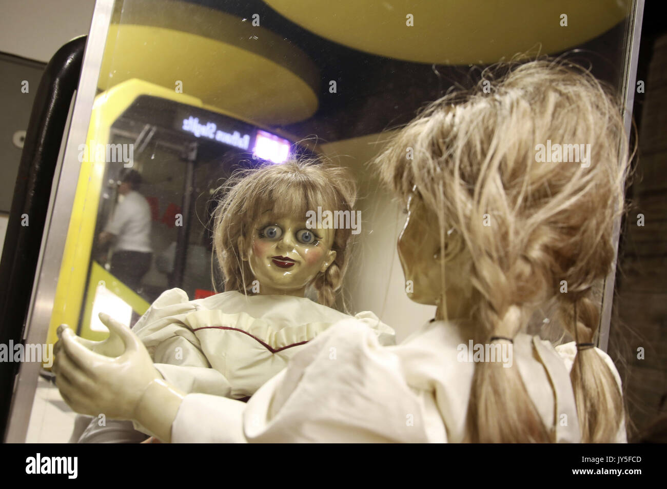 Berlin, Germany. 17th Aug, 2017. The doll from the film 'Annabelle ...
