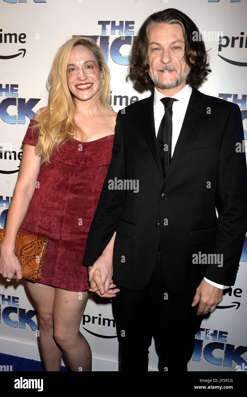 New York City. 16th Aug, 2017. Ben Edlund and guest attend 'The Tick ...