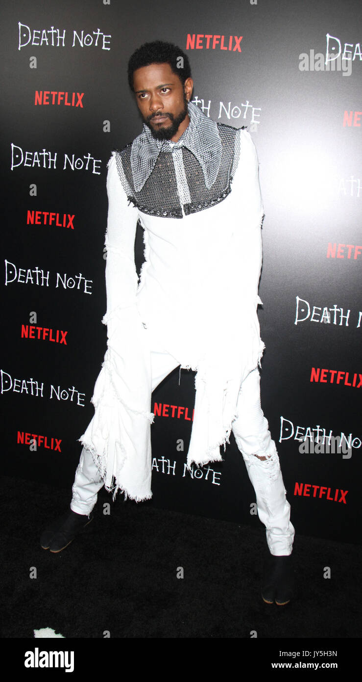 NEW YORK, NY August 17, 2017 Lakeith Stanfield attend NETFLIX presents ...