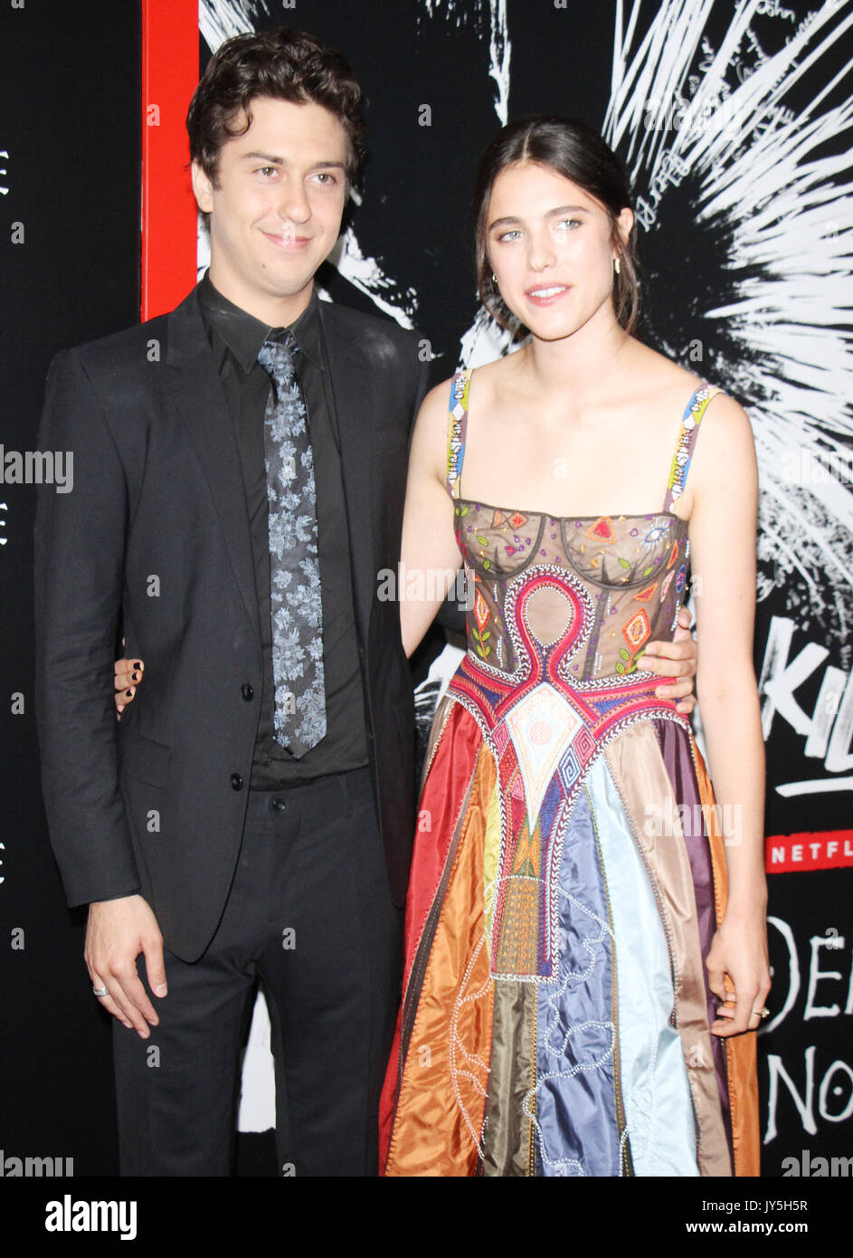 NEW YORK, NY August 17, 2017 Nat Wolff, Margaret Qualley attend NETFLIX ...