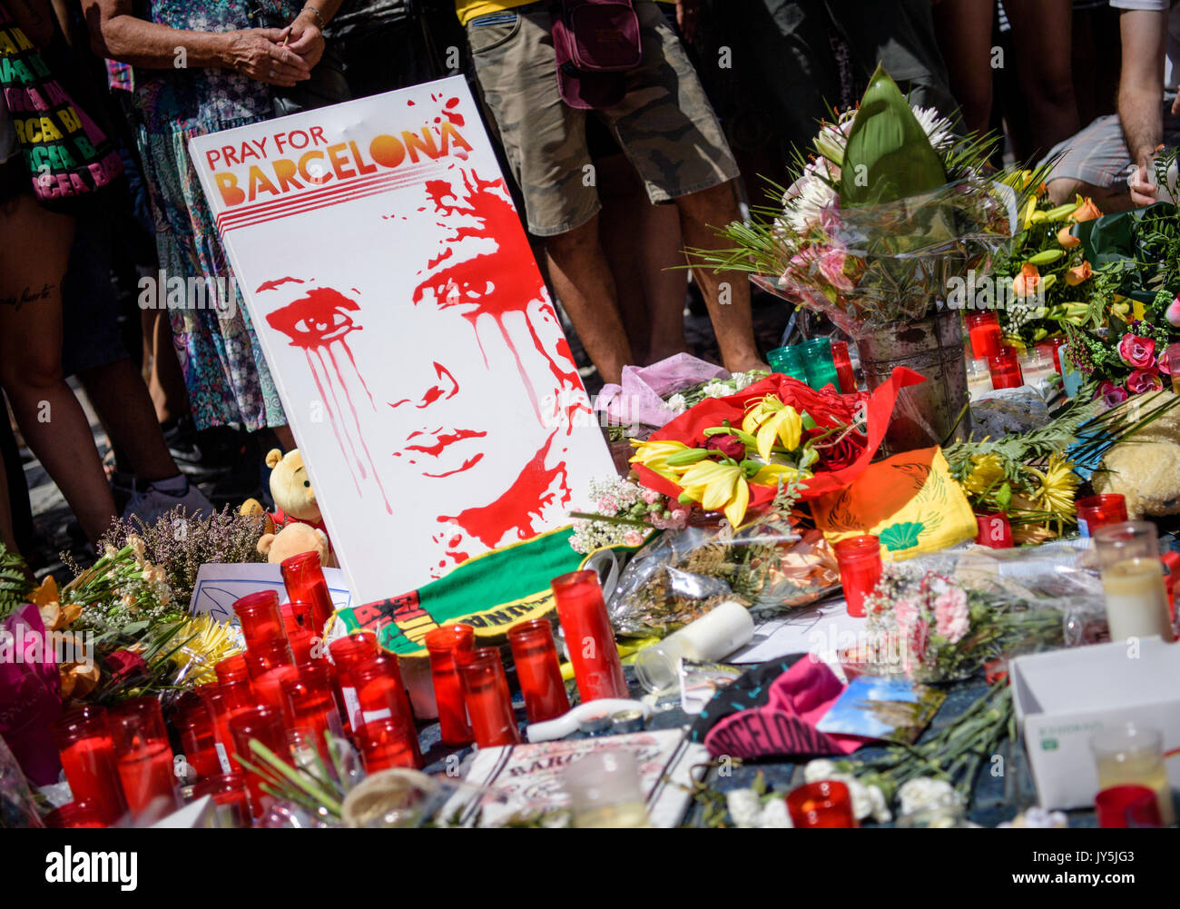 Barcelona, Spain. 18th Aug, 2017. A picture showing an image of a ...