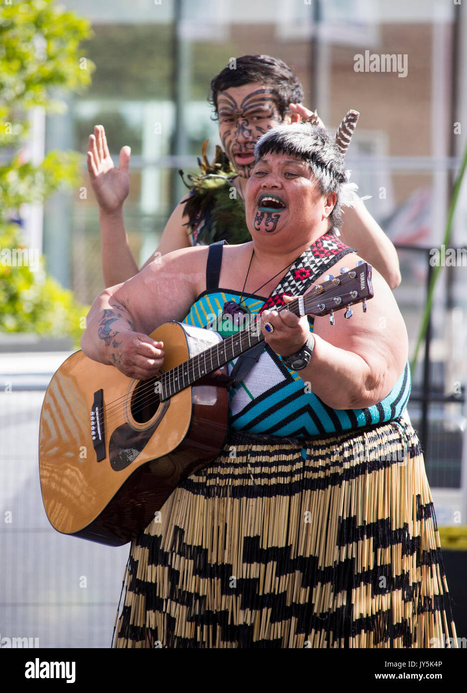 Billingham, north east England, UK, 18th August, 2017. UK. Maori ...