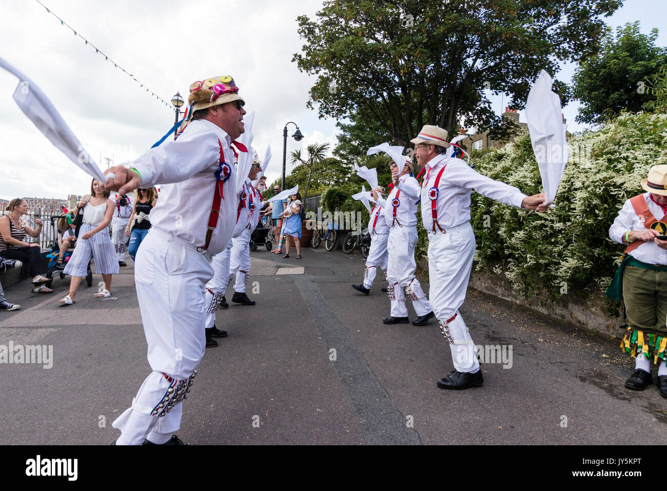 Traditional English Morris men from Hartley Morris dancers on the ...