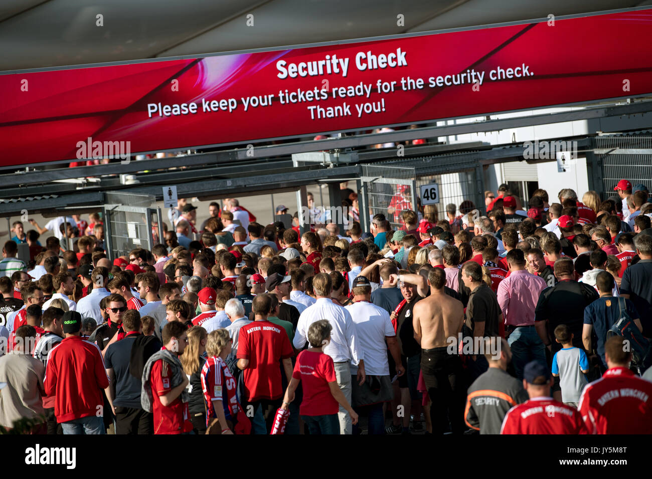 Fans arrive allianz arena hi-res stock photography and images - Alamy