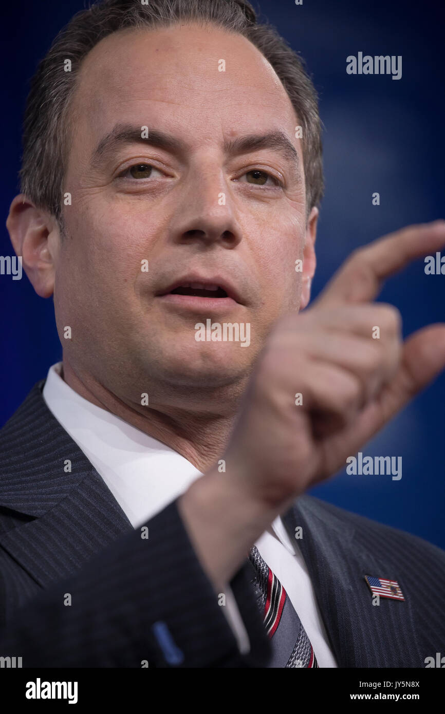 White House Chief of Staff Reince Priebus (in photo) and Stephen Bannon ...