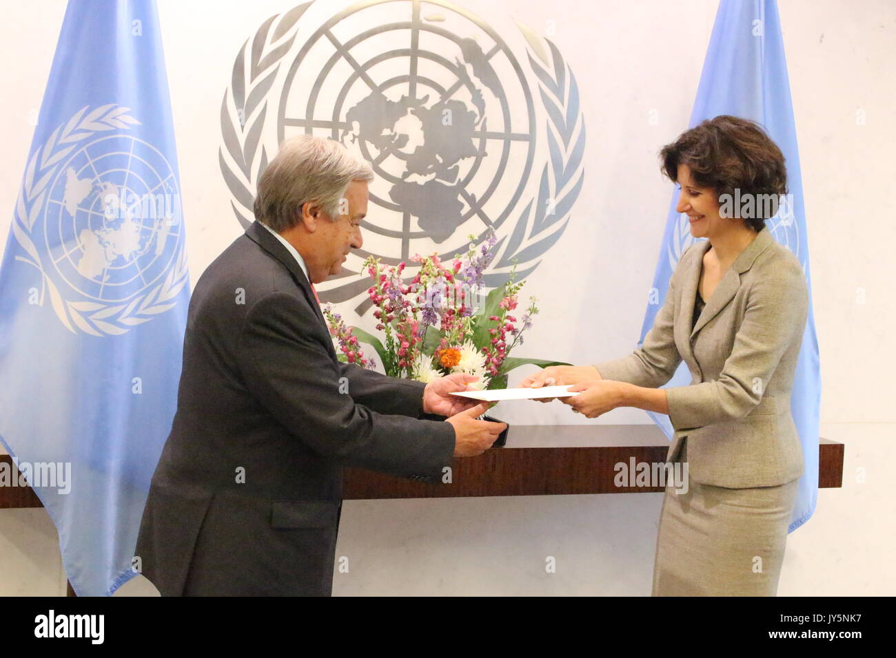 New York City, USA. 18th Aug, 2017. UN, New York, USA. August 18, 2017 ...