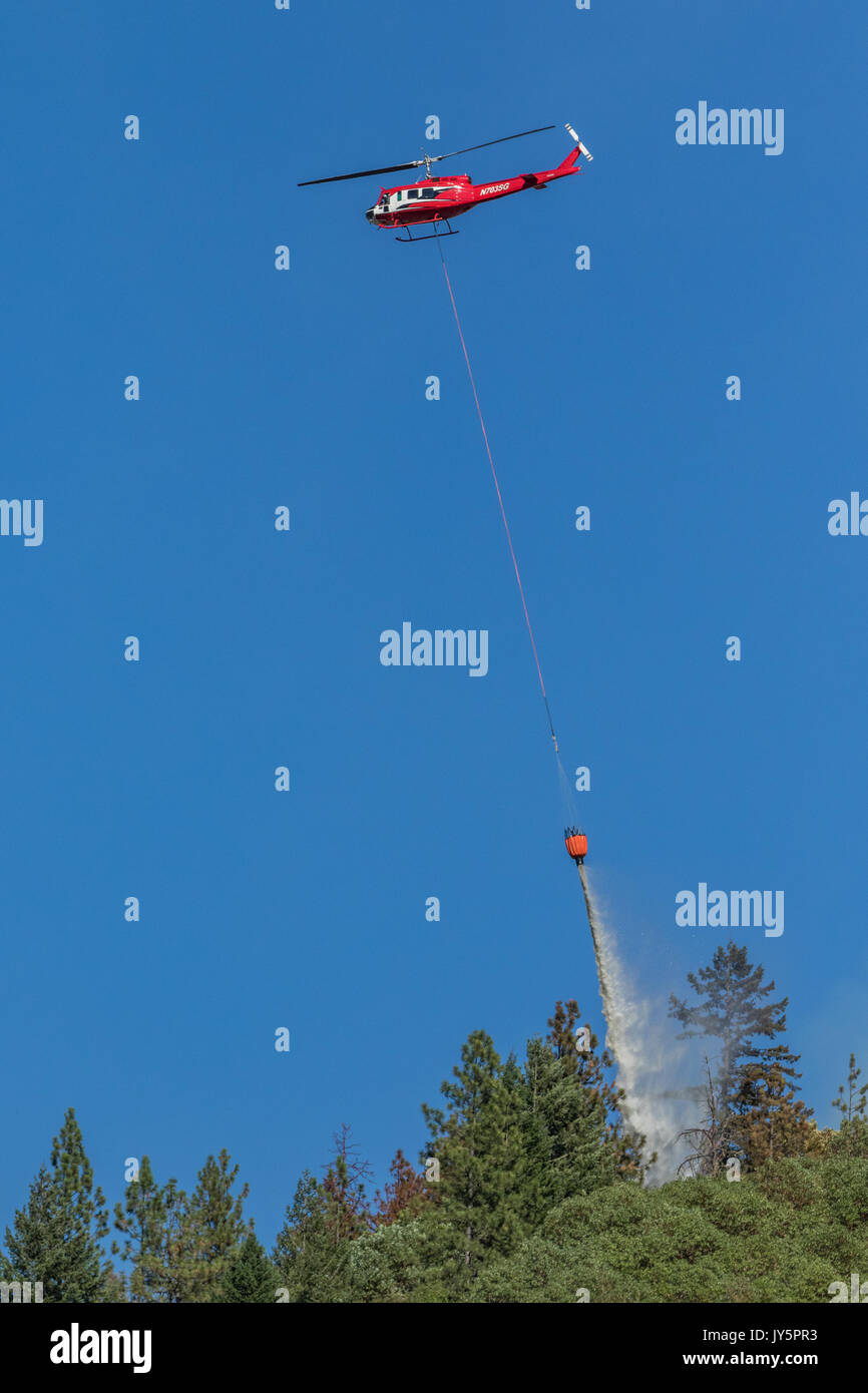 Air support planes dropping retardant on wild fire Credit: Kathryn ...