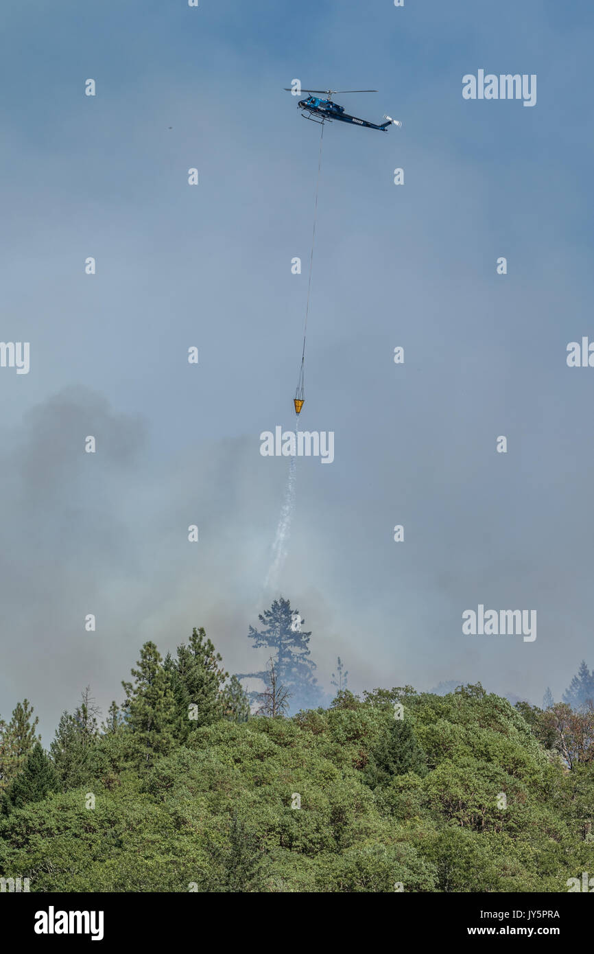 Air support planes dropping retardant on wild fire Credit: Kathryn ...
