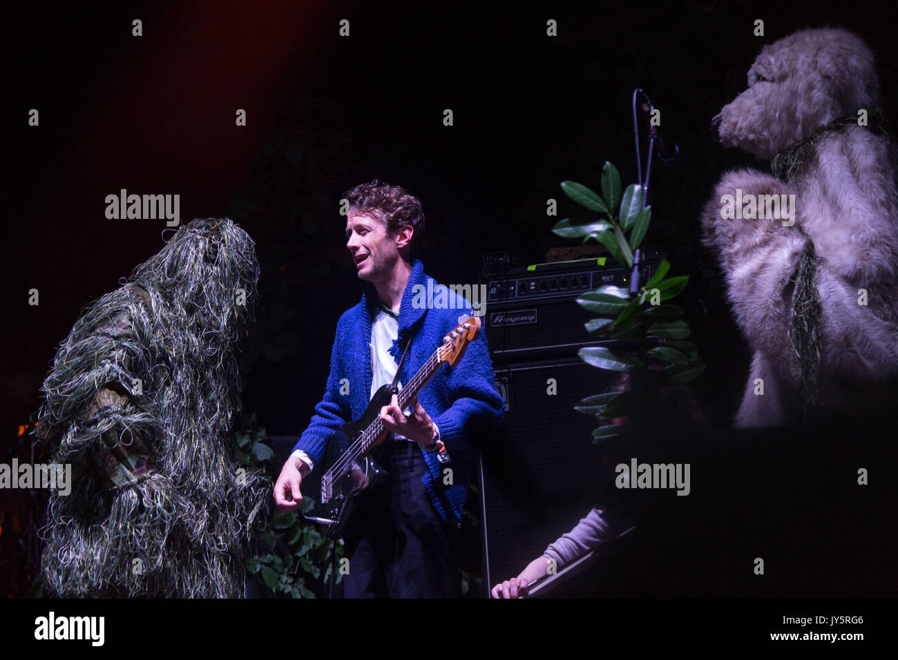 Neil Hamilton Wilkinson of BRITISH SEA POWER play on the Mountain Stage ...