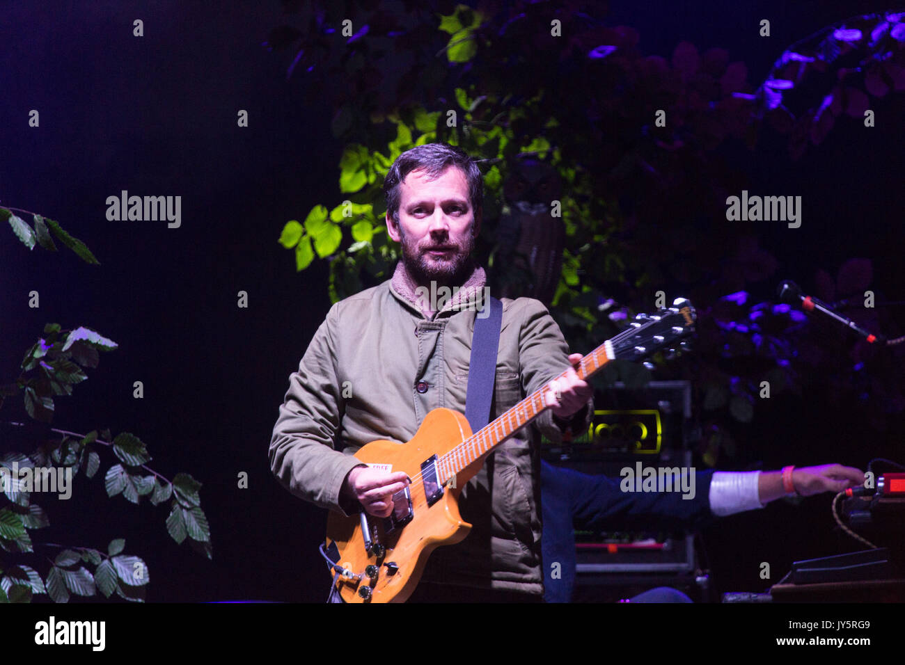 Jan Scott Wilkinson of BRITISH SEA POWER plays on the Mountain Stage on ...