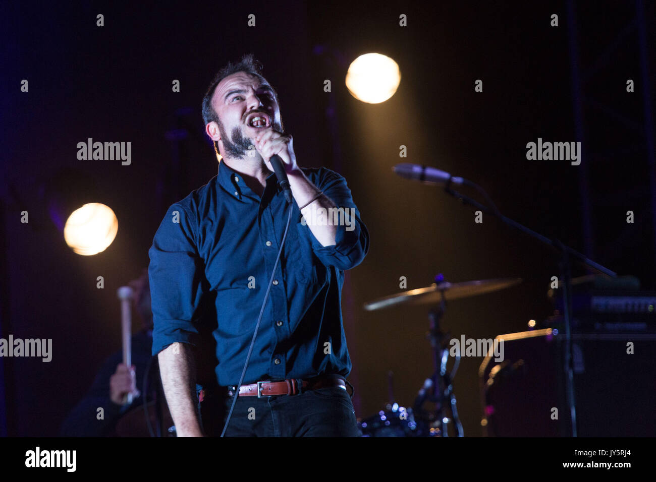 FUTURE ISLANDS, CONCERT, 2017: Samuel T. Herring from FUTURE ISLANDS ...