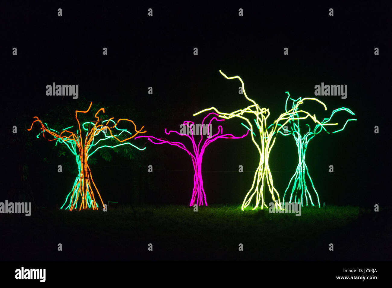 Glanusk Park, Brecon, Wales, 18th August 2017. Day One of the Green Man music festival in the ...