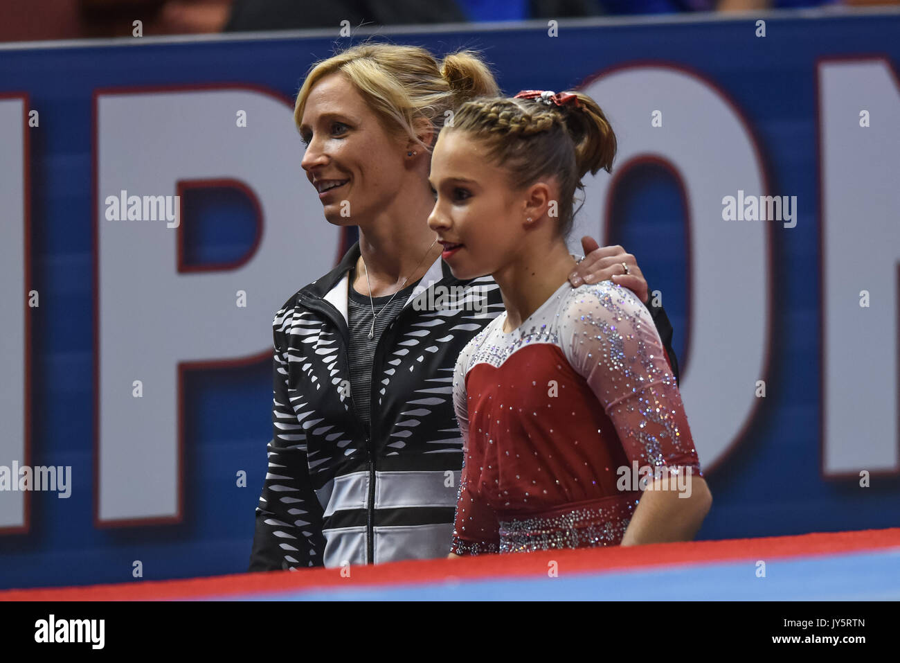 Anaheim, California, USA. 20th May, 2014. Coach KIM ZMESKAL and RAGAN ...