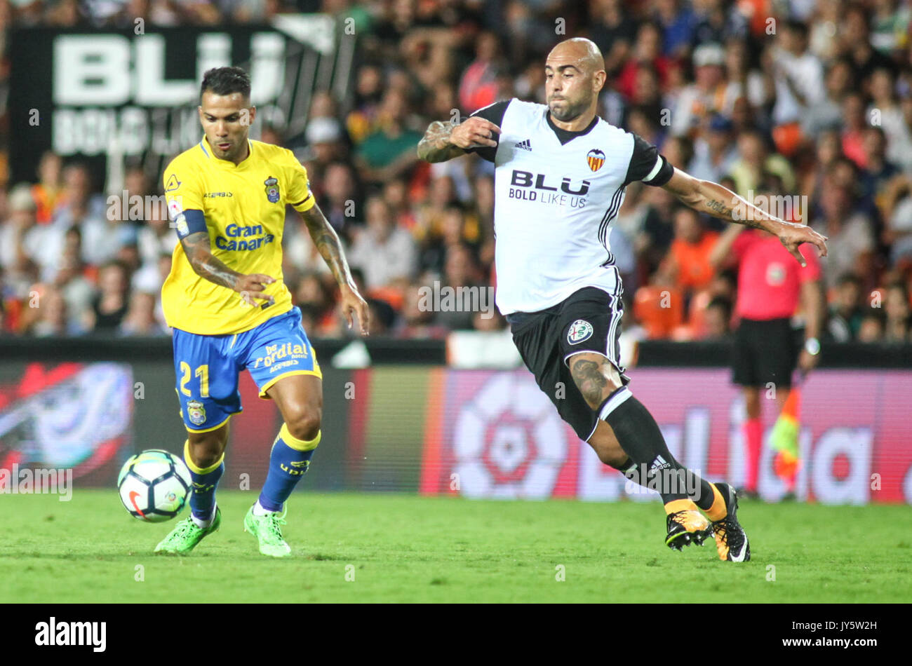 Jonathan Viera spanish La Liga match between Valencia cf and UD Las ...