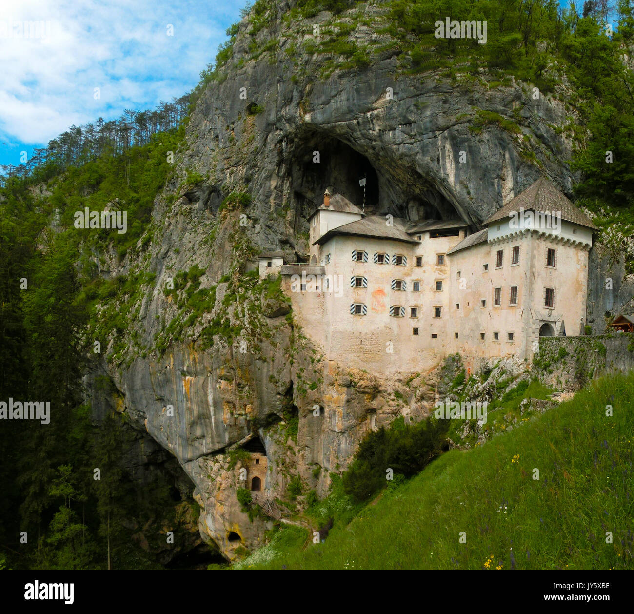 Postojna, Slovenia - View of the Predjama Castle Stock Photo - Alamy