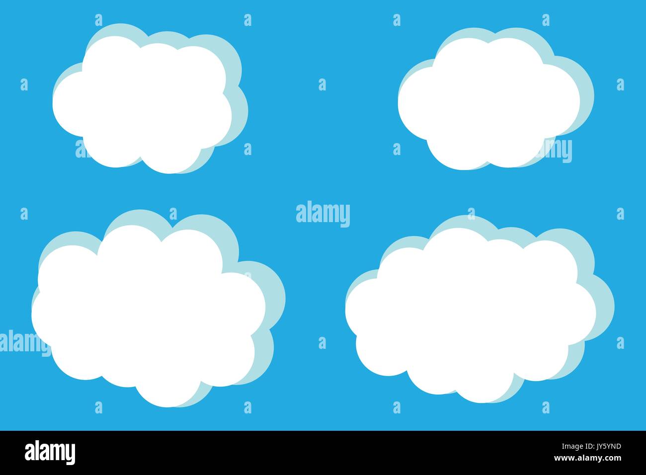 Vector illustration of clouds collection Stock Vector Image & Art - Alamy