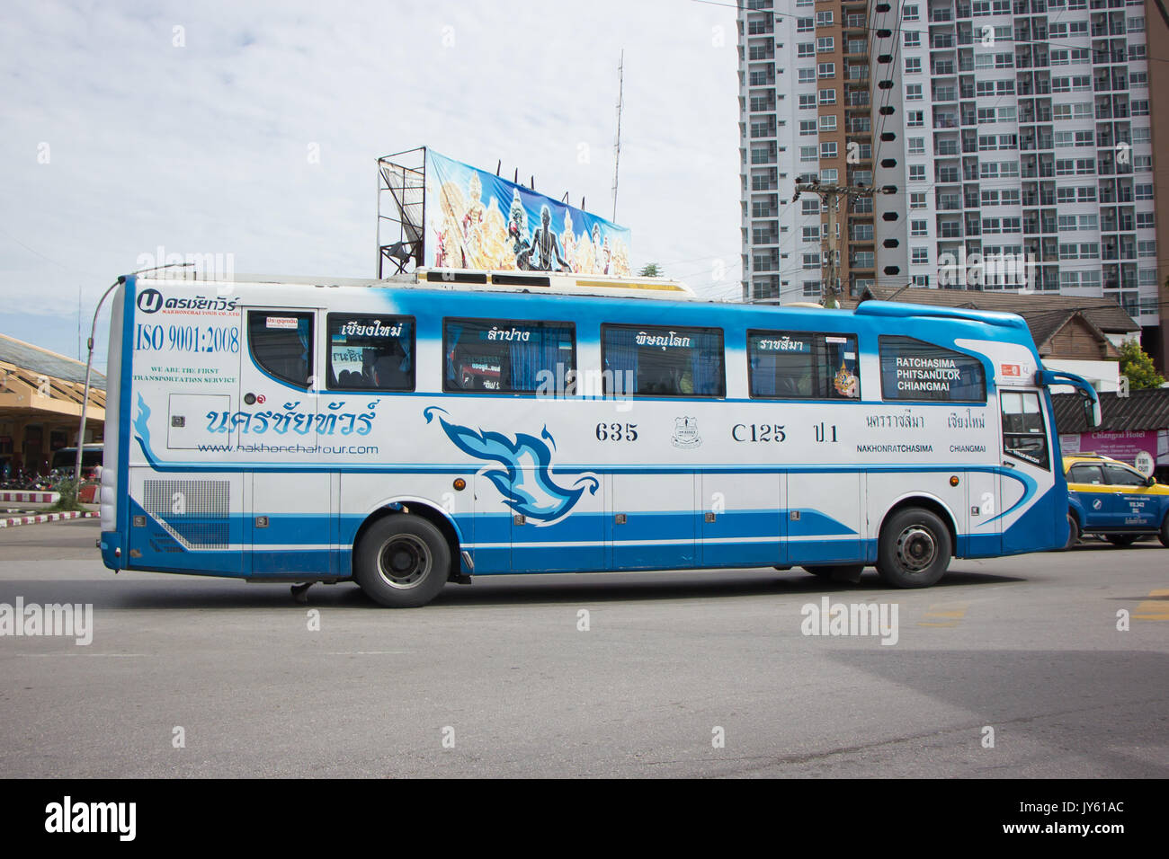 CHIANG MAI, THAILAND - AUGUST 12 2017: Benz Bus of Nakhonchai tour ...