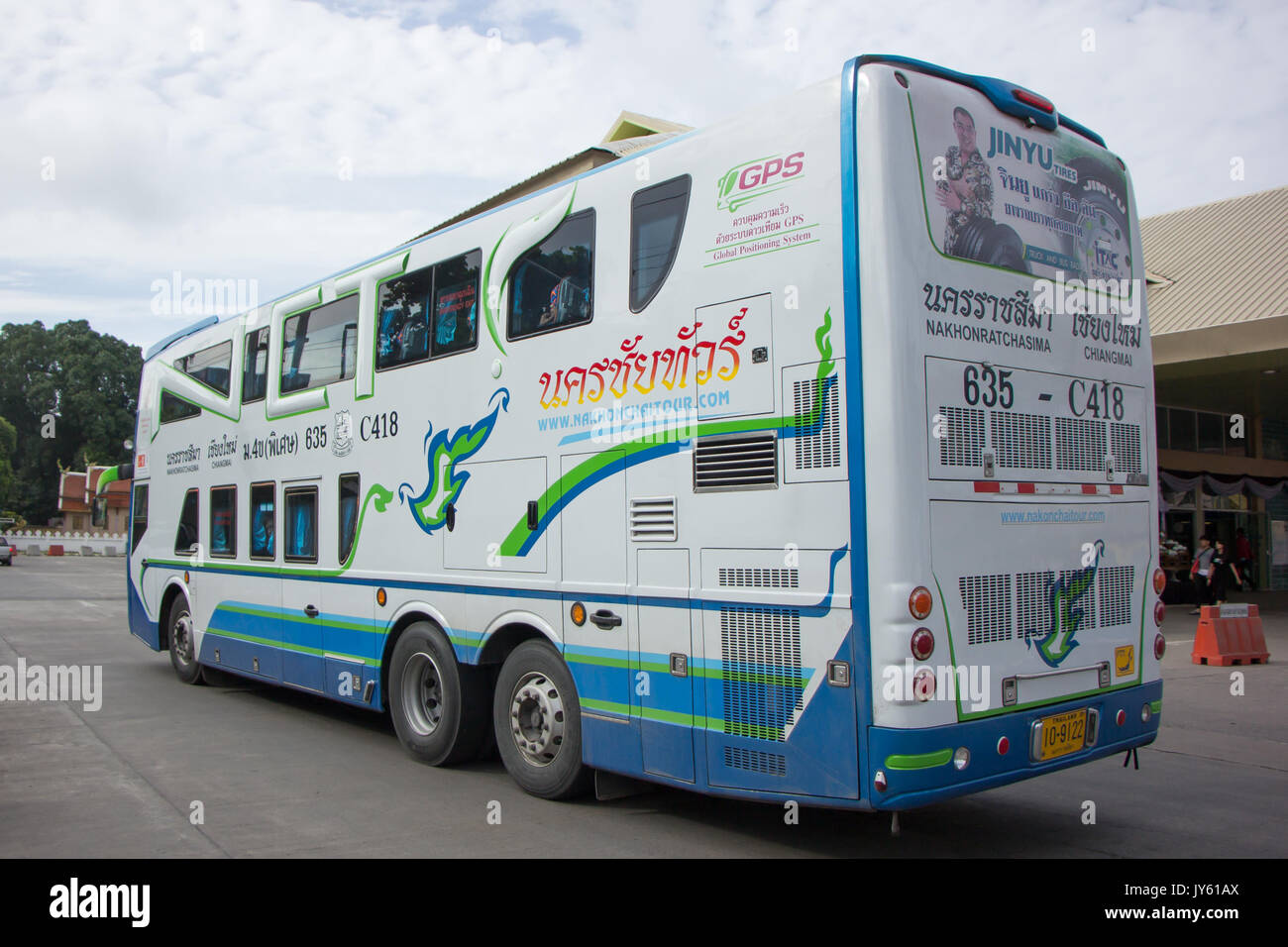 CHIANG MAI, THAILAND - AUGUST 12 2017: Benz Bus of Nakhonchai tour ...