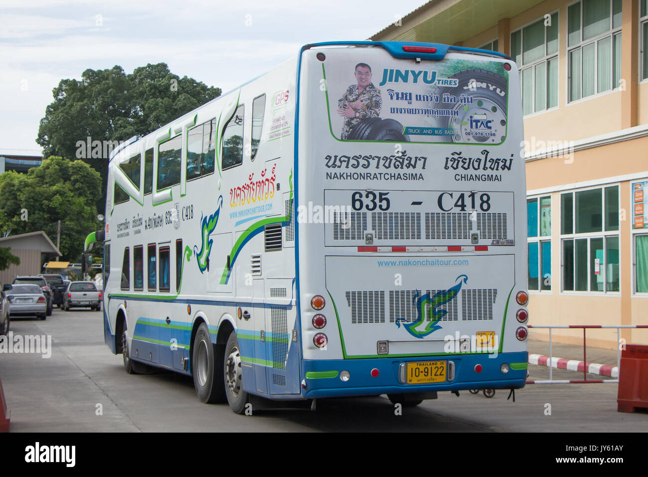 CHIANG MAI, THAILAND - AUGUST 12 2017: Benz Bus of Nakhonchai tour ...