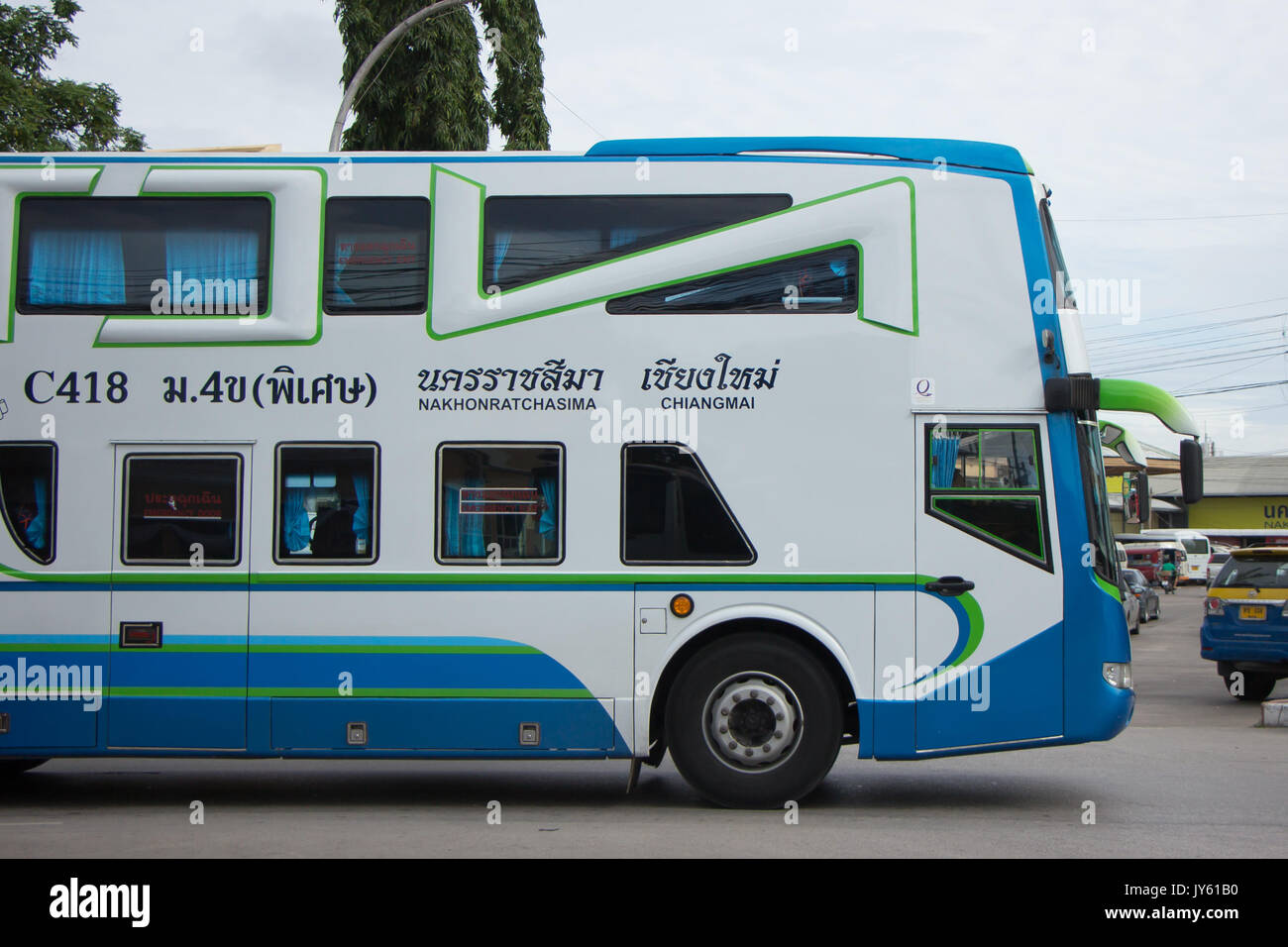 CHIANG MAI, THAILAND - AUGUST 12 2017: Benz Bus of Nakhonchai tour ...