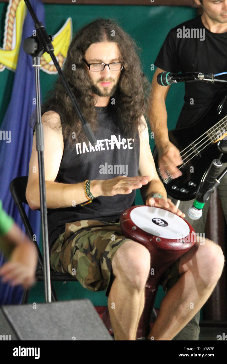 performance of the band "Planet of the all" on the stage of "Uxa Fest ...