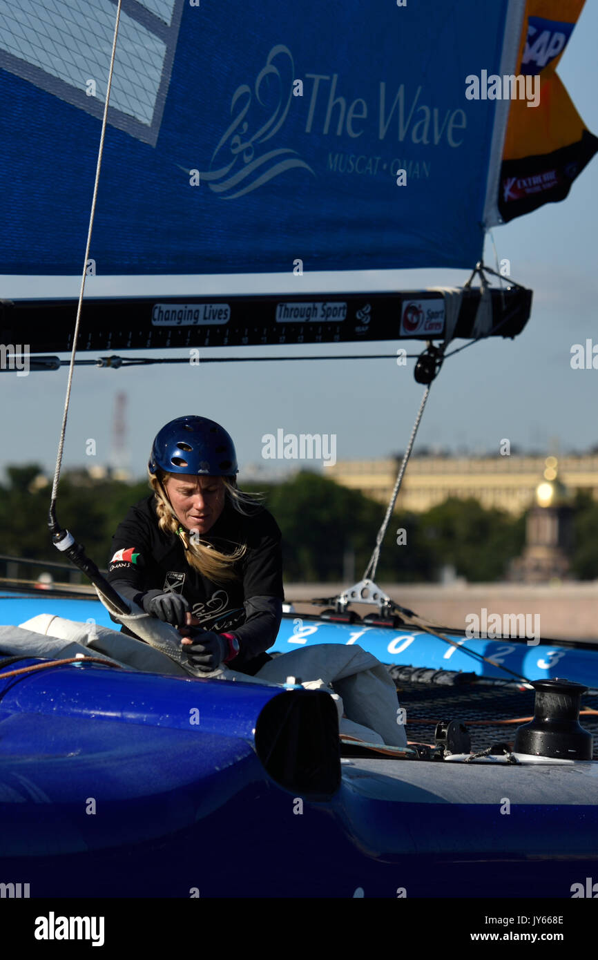 St. Petersburg, Russia - August 20, 2015: Two-time British Olympic gold ...