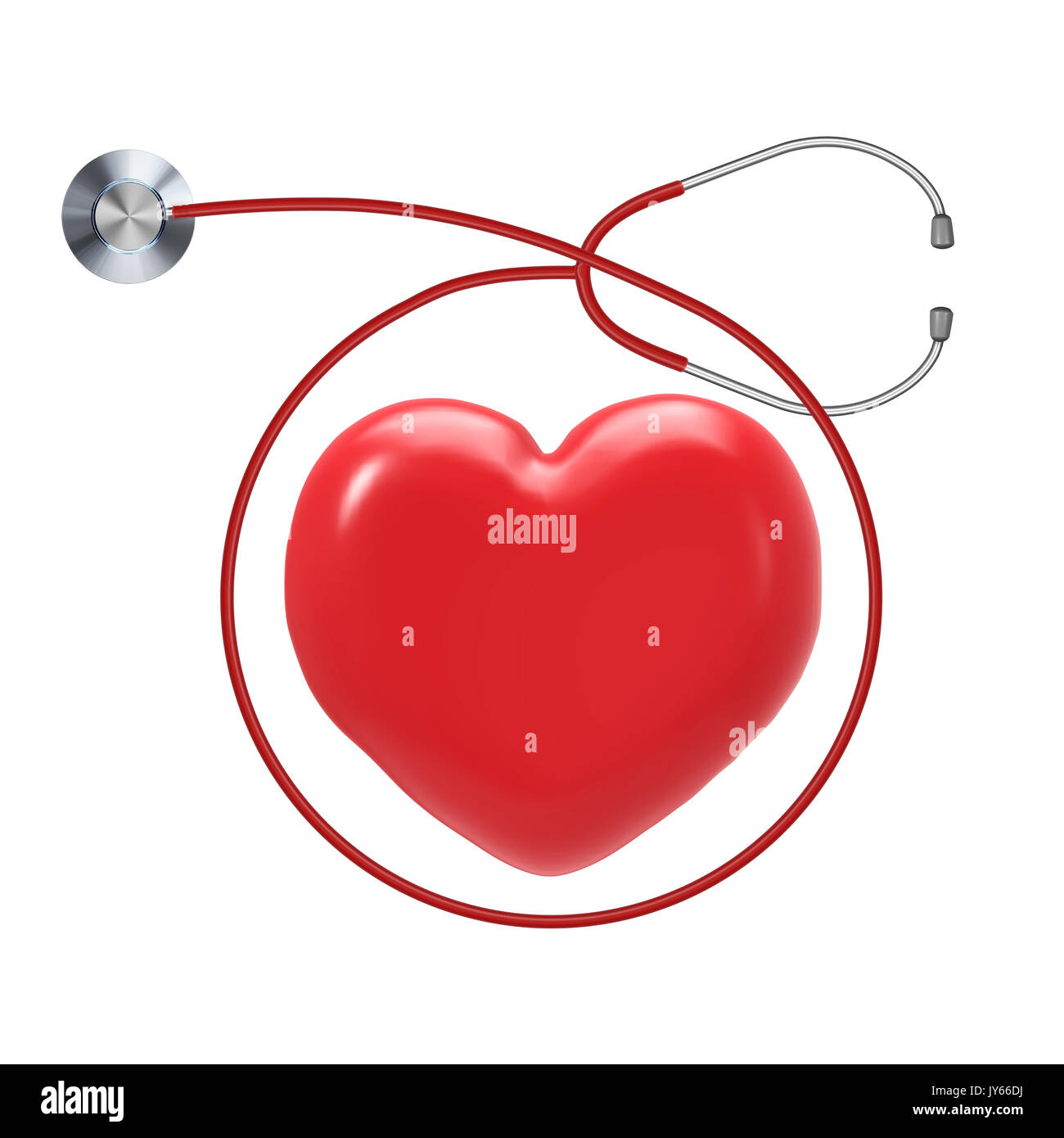 health check up with red heart shape and stethoscope Stock Photo - Alamy
