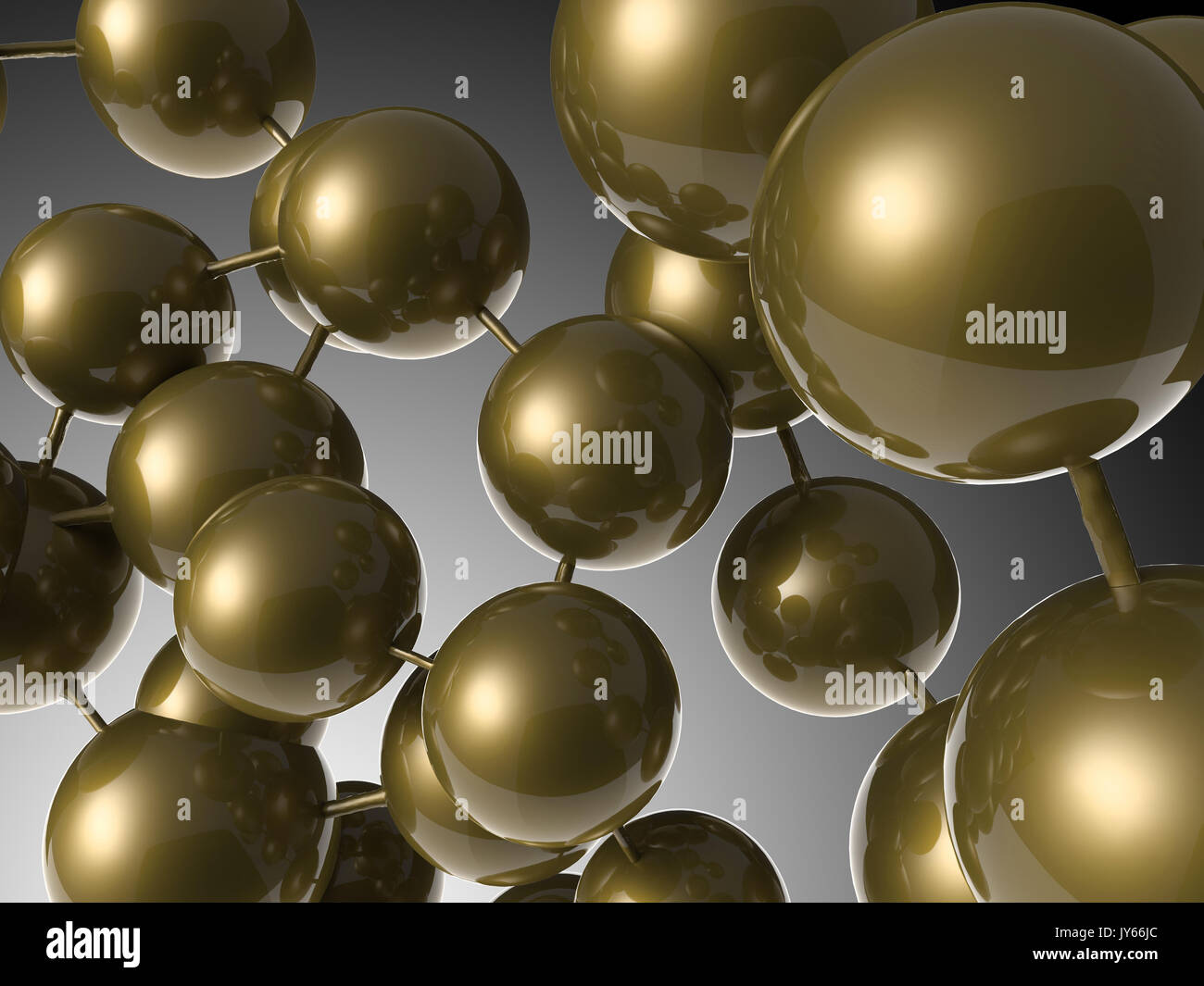 3d rendering brown circular molecul structure Stock Photo - Alamy