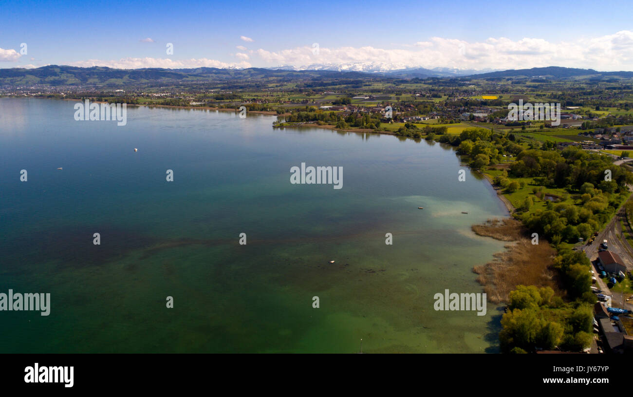 Luftaufnahme der Gemeinde Egnach am Bodensee *** Local Caption ...