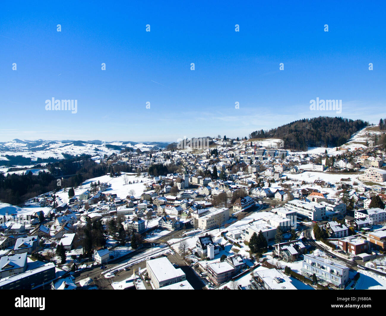 Gemeinde schweiz vogelperspektive hi-res stock photography and images ...