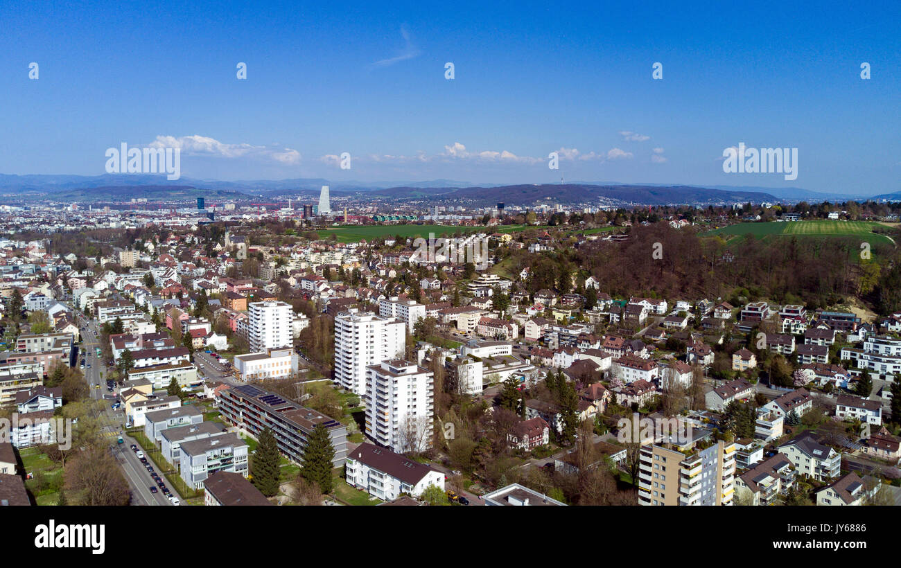 Luftaufnahme der Gemeine Binningen *** Local Caption *** Basel, City ...